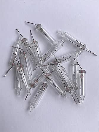 10 Clear 5 Volt Replacement Mini Glass Bulbs, NO Base - Incandescent ...