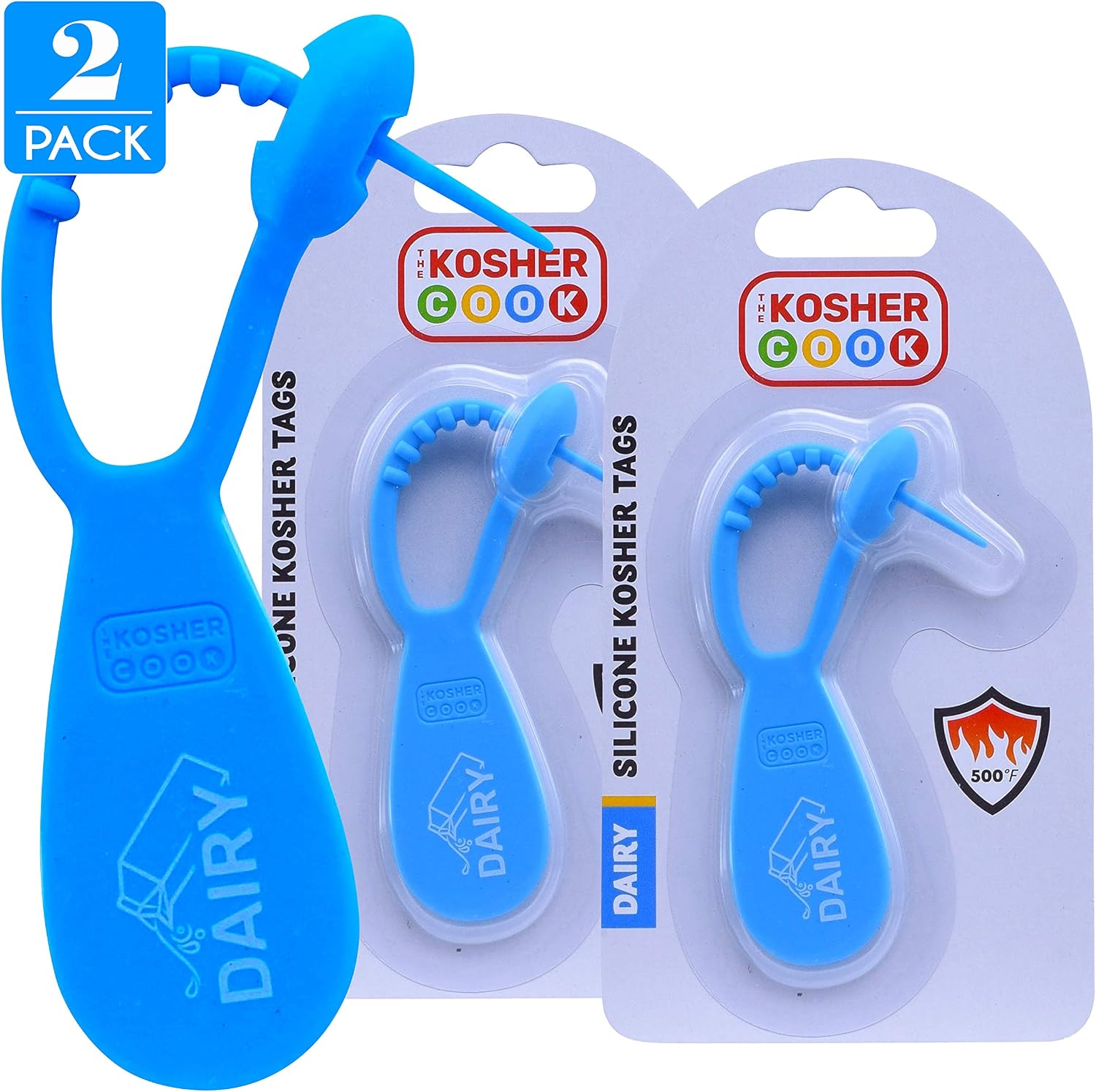 Amazon.com: Dairy Blue Kosher Tag - Silicone Label Utensils, Kitchen ...