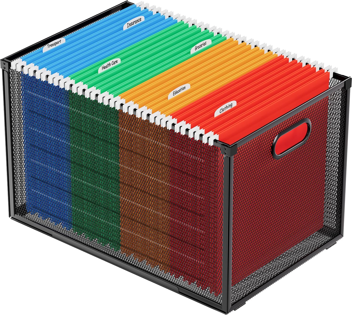 Amazon.com : MaxGear Hanging File Organizer Box, Mesh File Folder ...