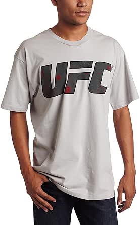 Amazon.com : UFC Men's Blood Silver Short Sleeve T-Shirt (Silver, Large ...