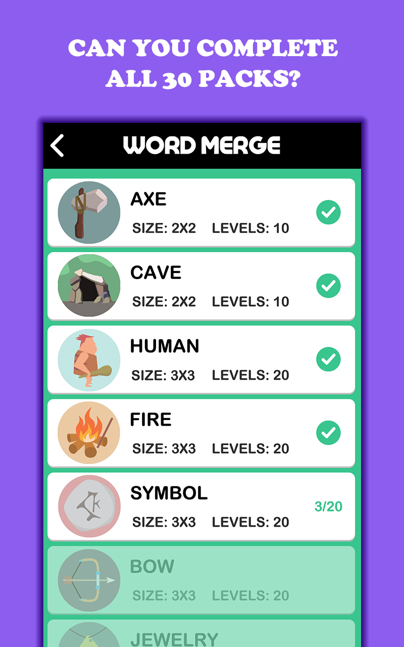 Word Merge - Words Search Peak - App on Amazon Appstore