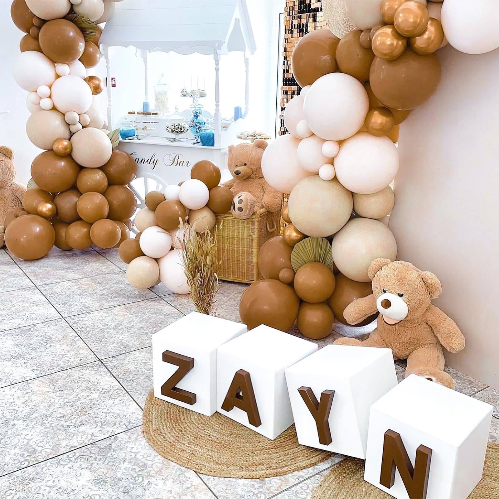 Snapklik.com : Light Brown Balloons 100 Pcs 12 Inch Caramel Brown Tan ...