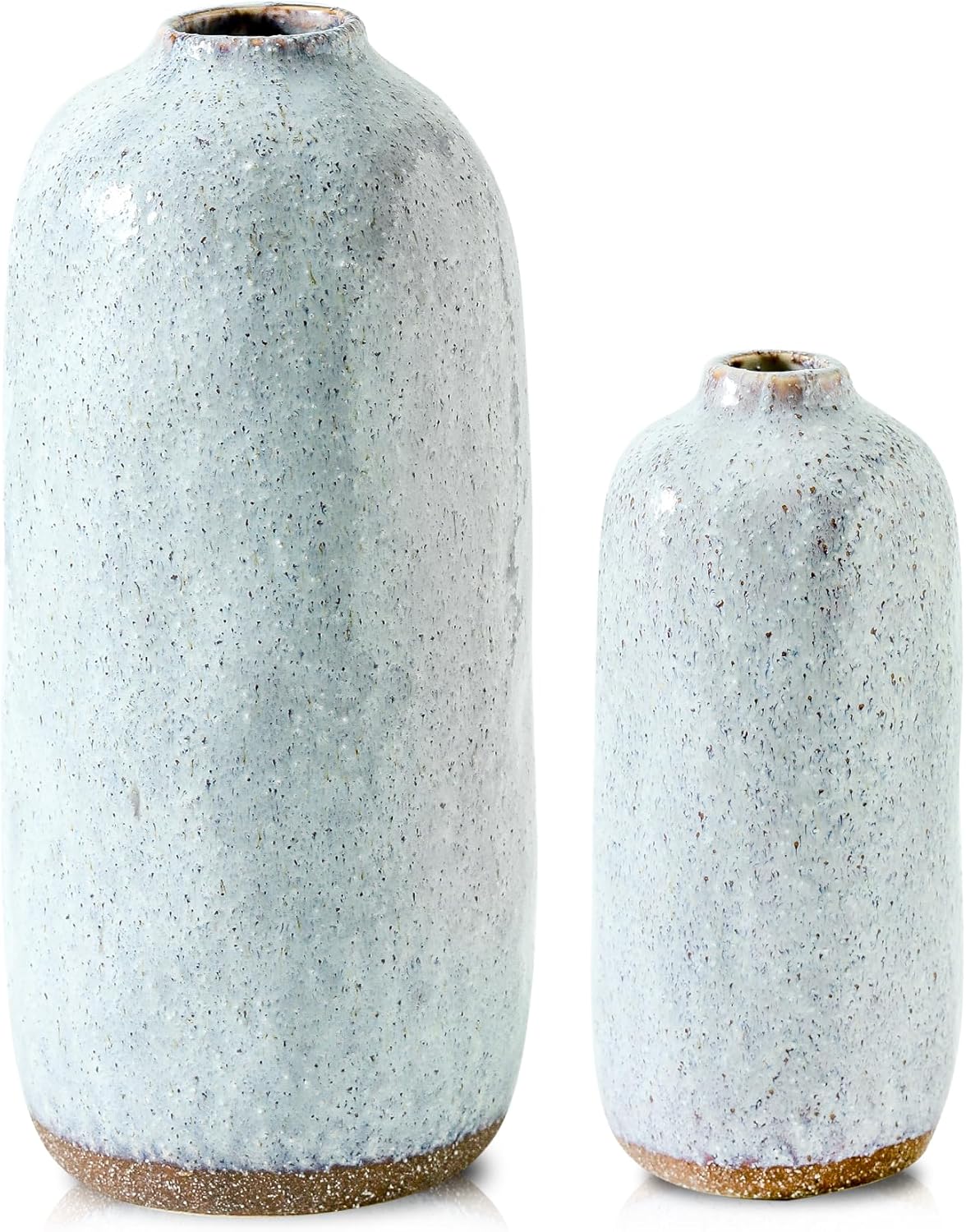 Amazon.com: Uiddo Flower Vase Ceramic,White Vases Set of 2,Flower Vases ...