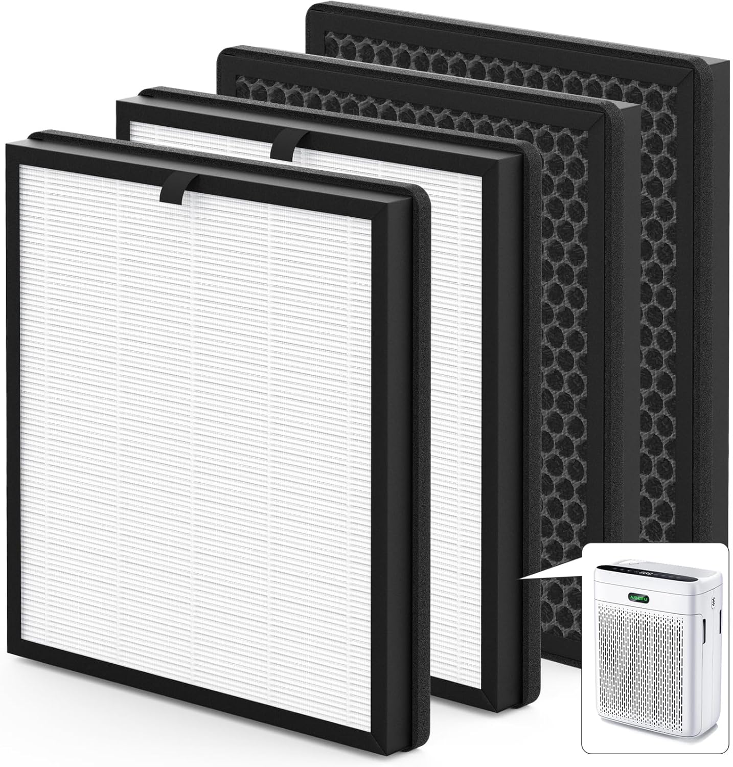 Amazon.com: 4 Pack F1 Replacement Filter Compatible with AMEIFU F1 Air ...