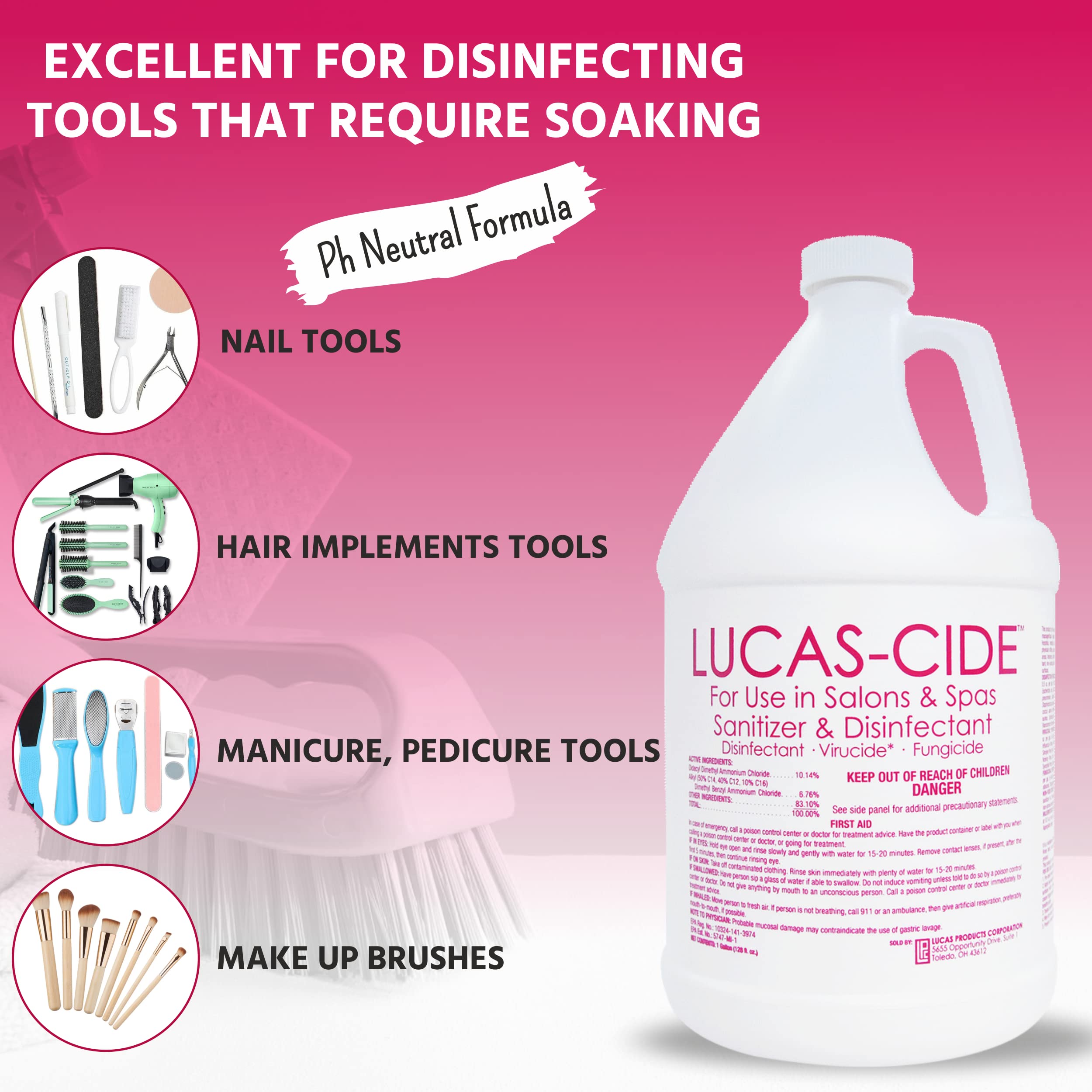 Snapklik.com : LUCAS-CIDE Salon And Spa Disinfectant Multipurpose ...