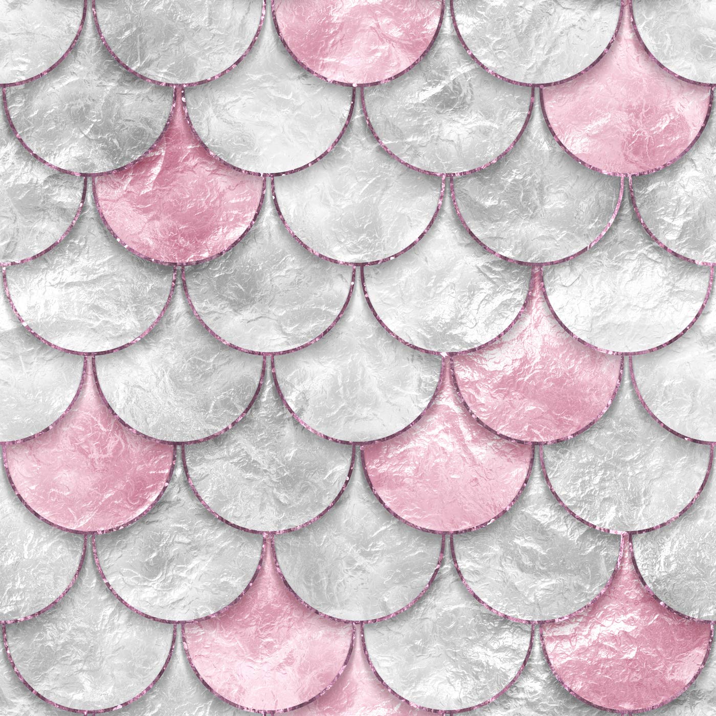 DWELLSINDIA Fish Scale Pearl Self Adhesive Wallpaper Peel & Stick ...