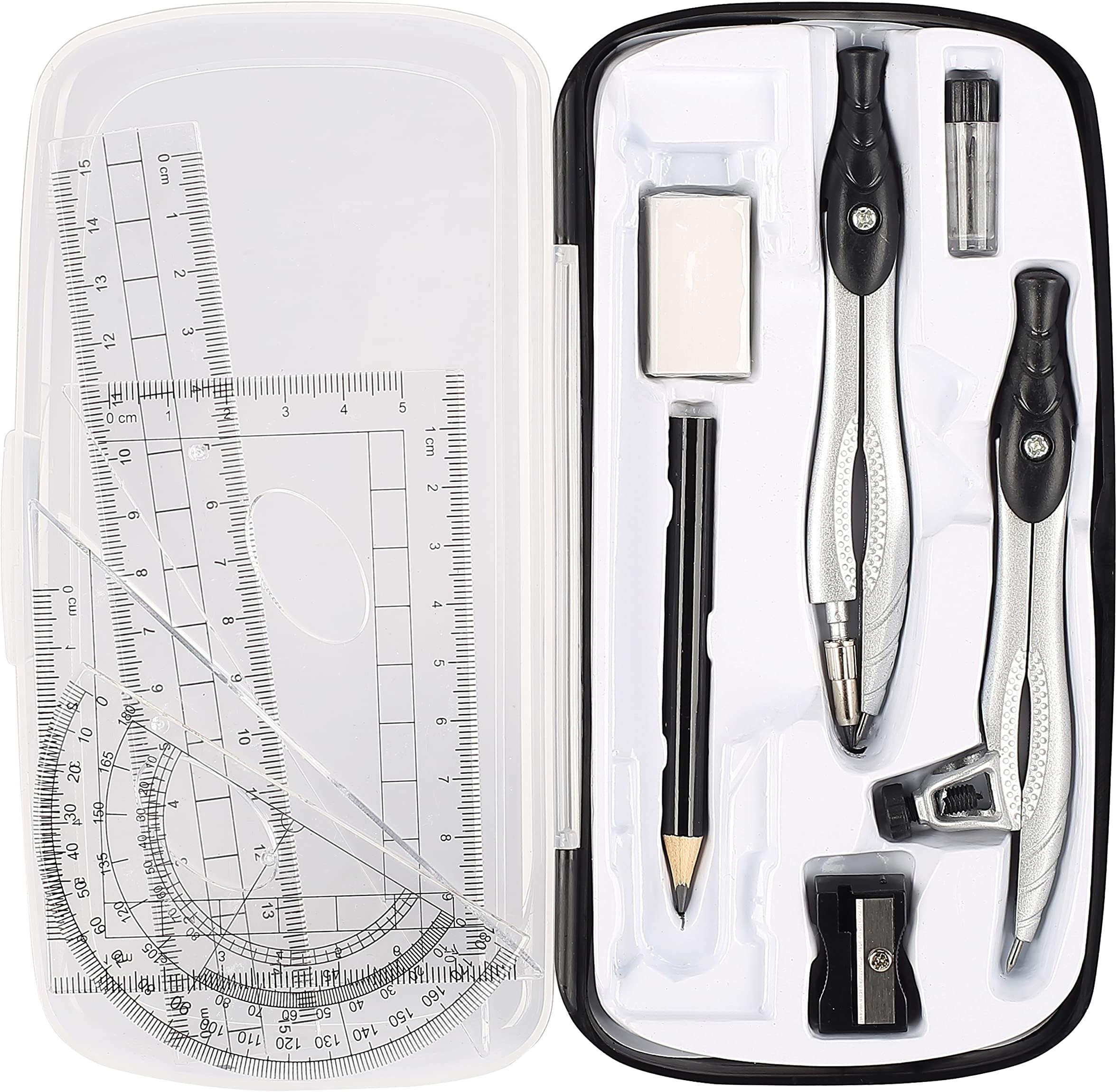 Linex Pink Geometry Set, Maths Set for Exams, Secondary School, 10 ...