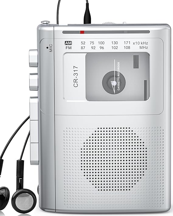 Amazon.com: Cassette Player Recorder with Bluetooth Transmitter Walkman ...
