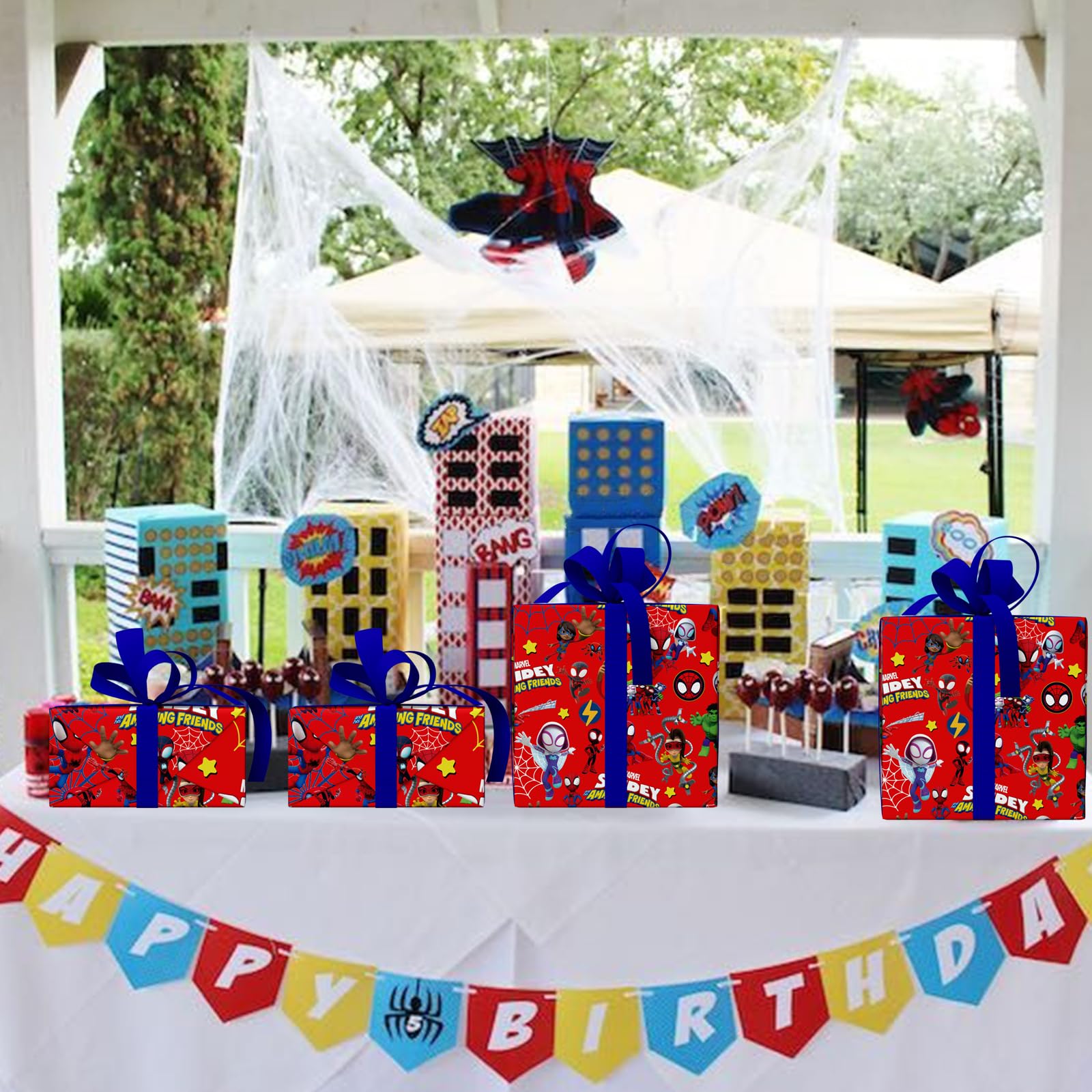 Snapklik.com : 5 Pcs Spidey Wrapping Paper Spidey And His Amazing ...