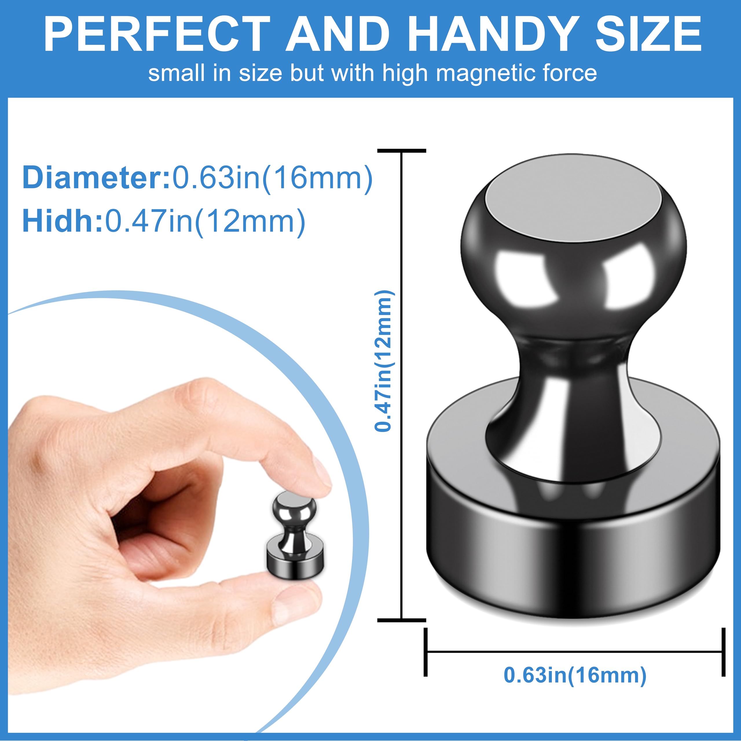 Snapklik.com : Fridge Magnets 16Pcs Refrigerator Whiteboard Small ...