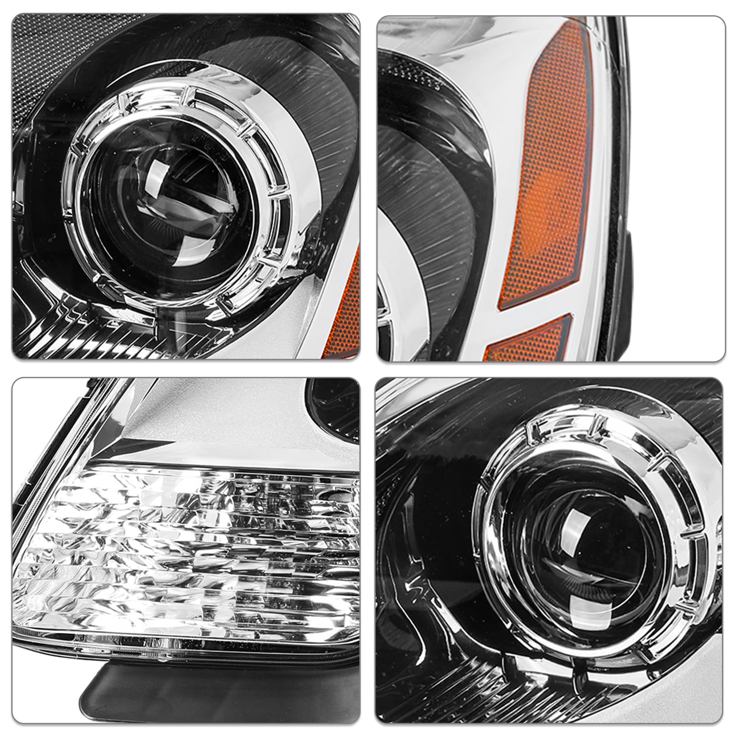 Snapklik.com : Halogen Model Headlight Assembly Replacement Fit For ...