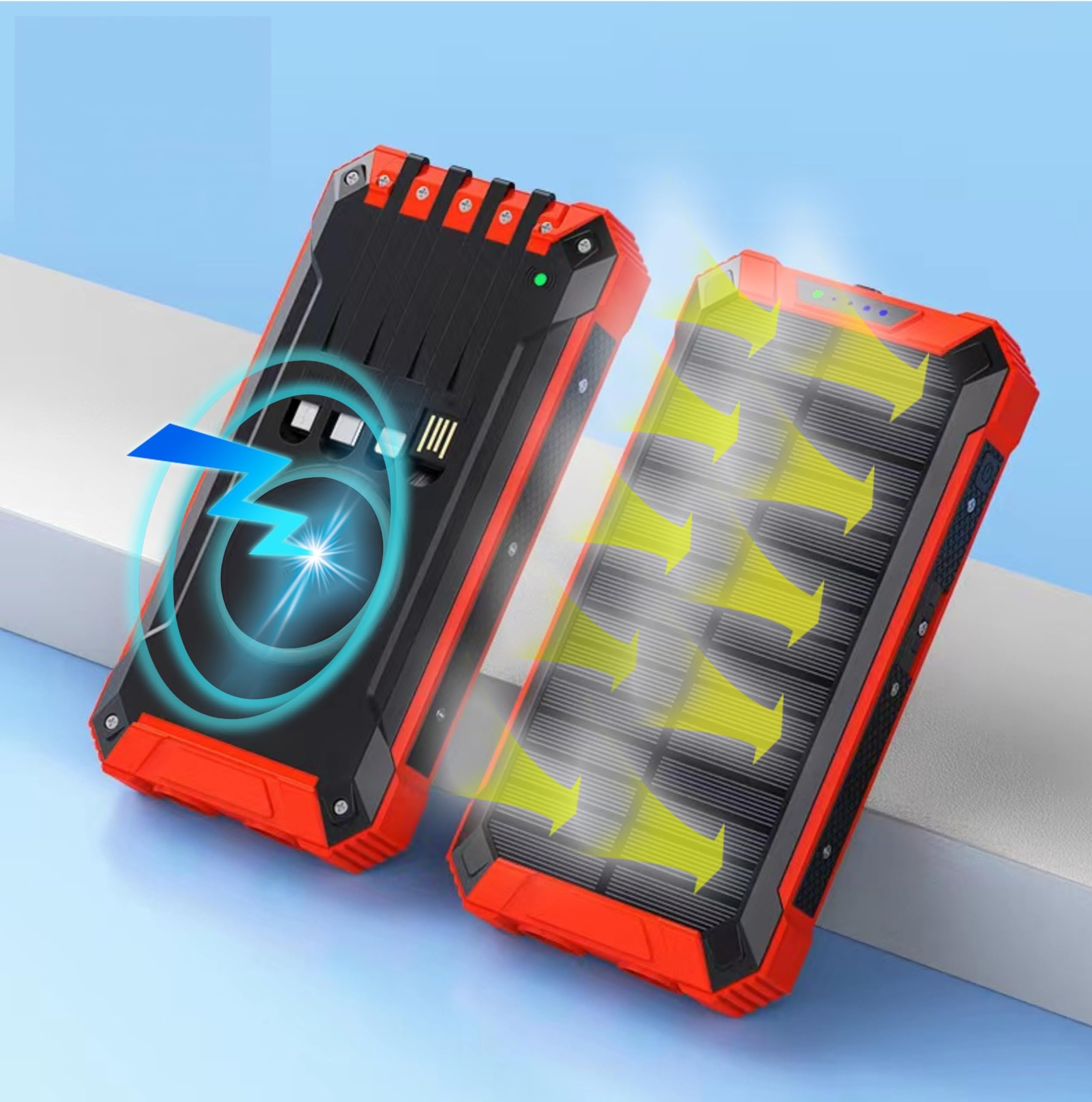 Amazon.com: SORITE Solar Charger Solar Power Bank Portable External ...