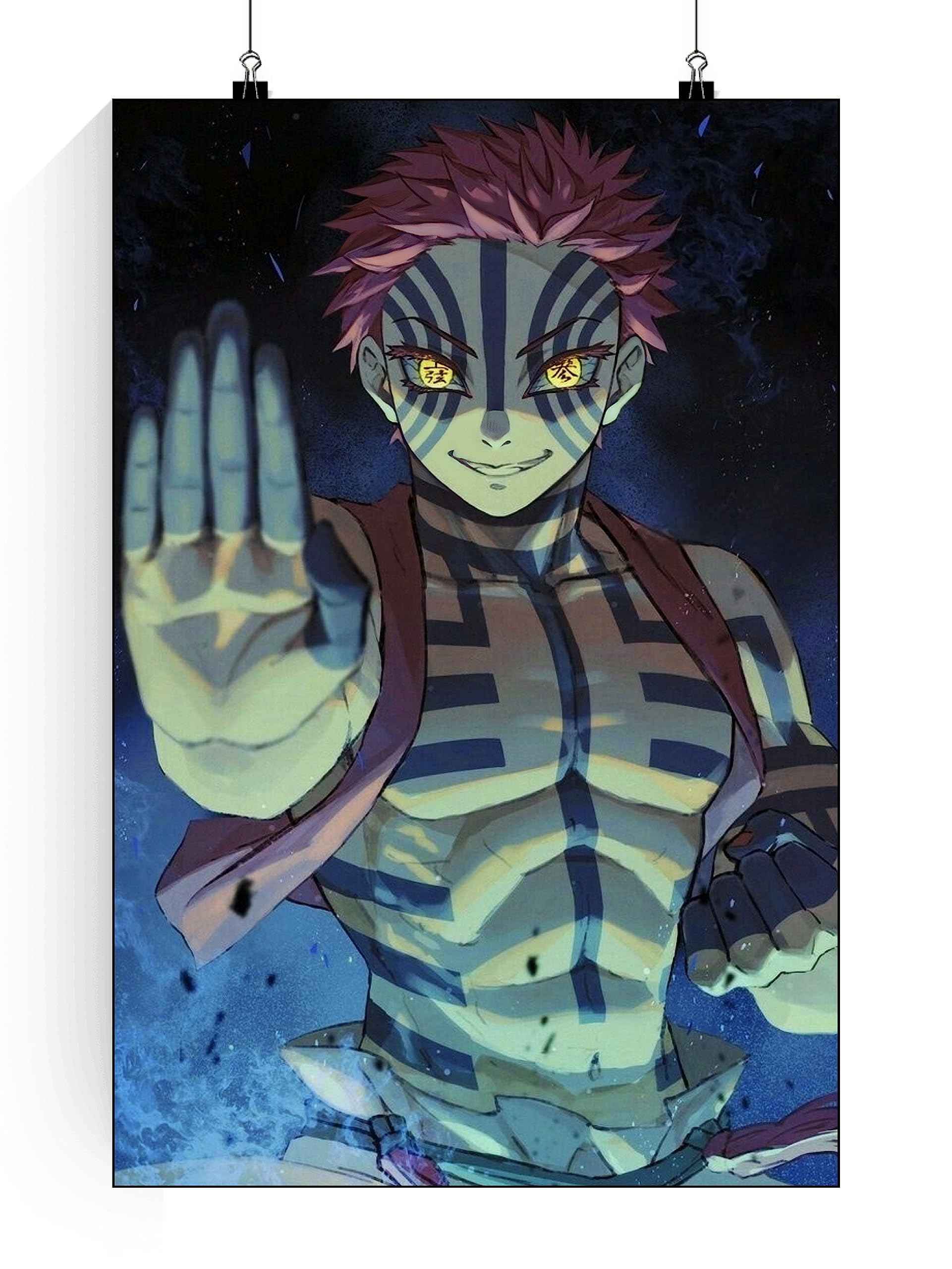 Times Comic Akaza Poster Akaza Demon Slayer Poster Upper Moon ...