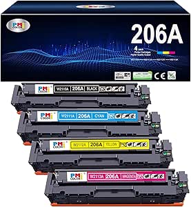 Amazon.com: 4 Pack Replacement for HP 206A 206X Toner Cartridges for ...