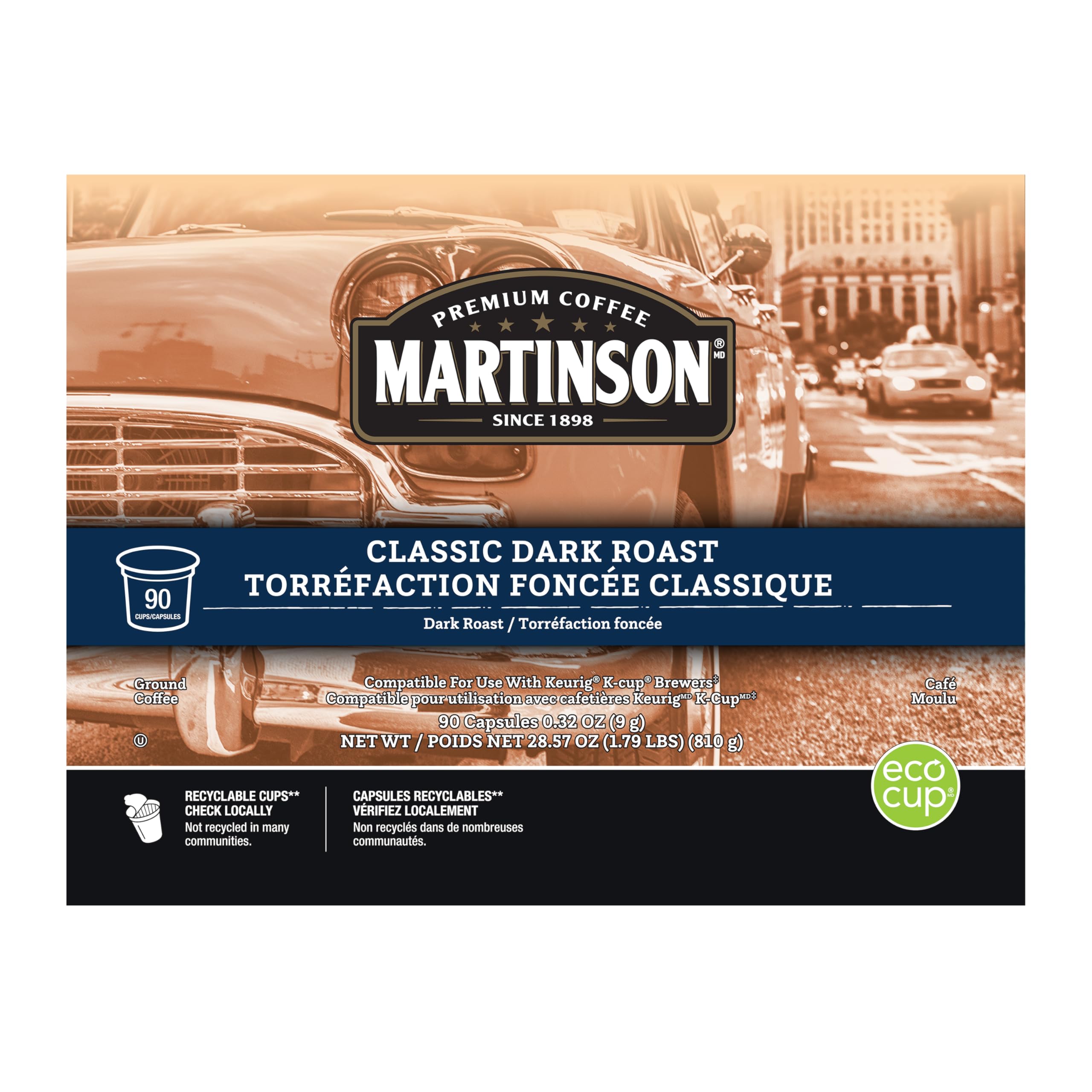 Amazon.com: Martinson Classic Dark Roast Coffee, Keurig K-Cup Brewer ...