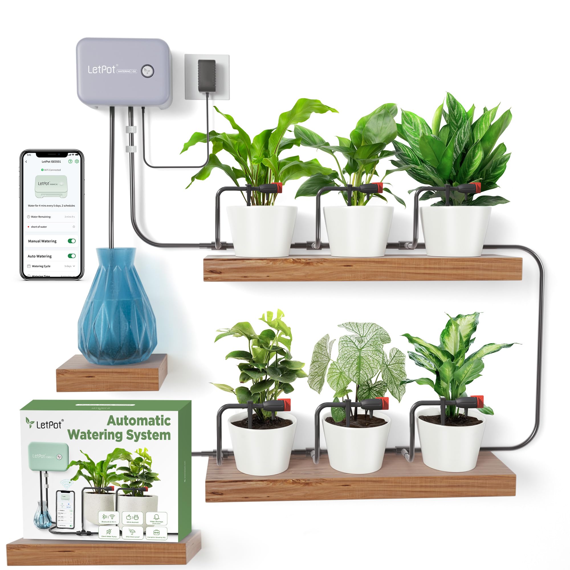 LetPot Automatic Watering System for Potted Plants, [New Wi-Fi & App ...