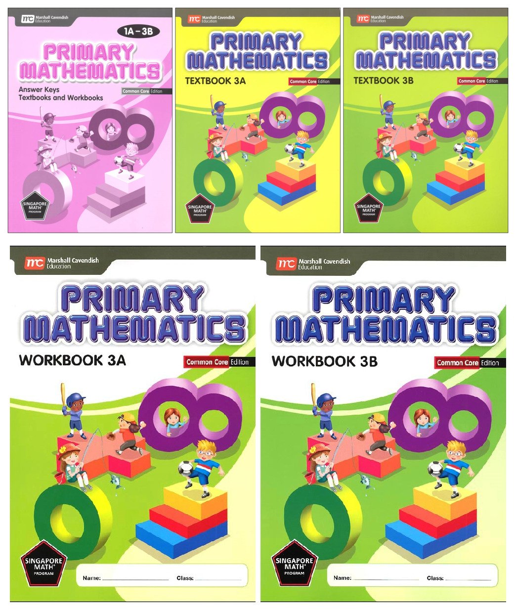 Singapore Primary Mathematics Level 3 KIT + Answer Booklet (Common Core ...