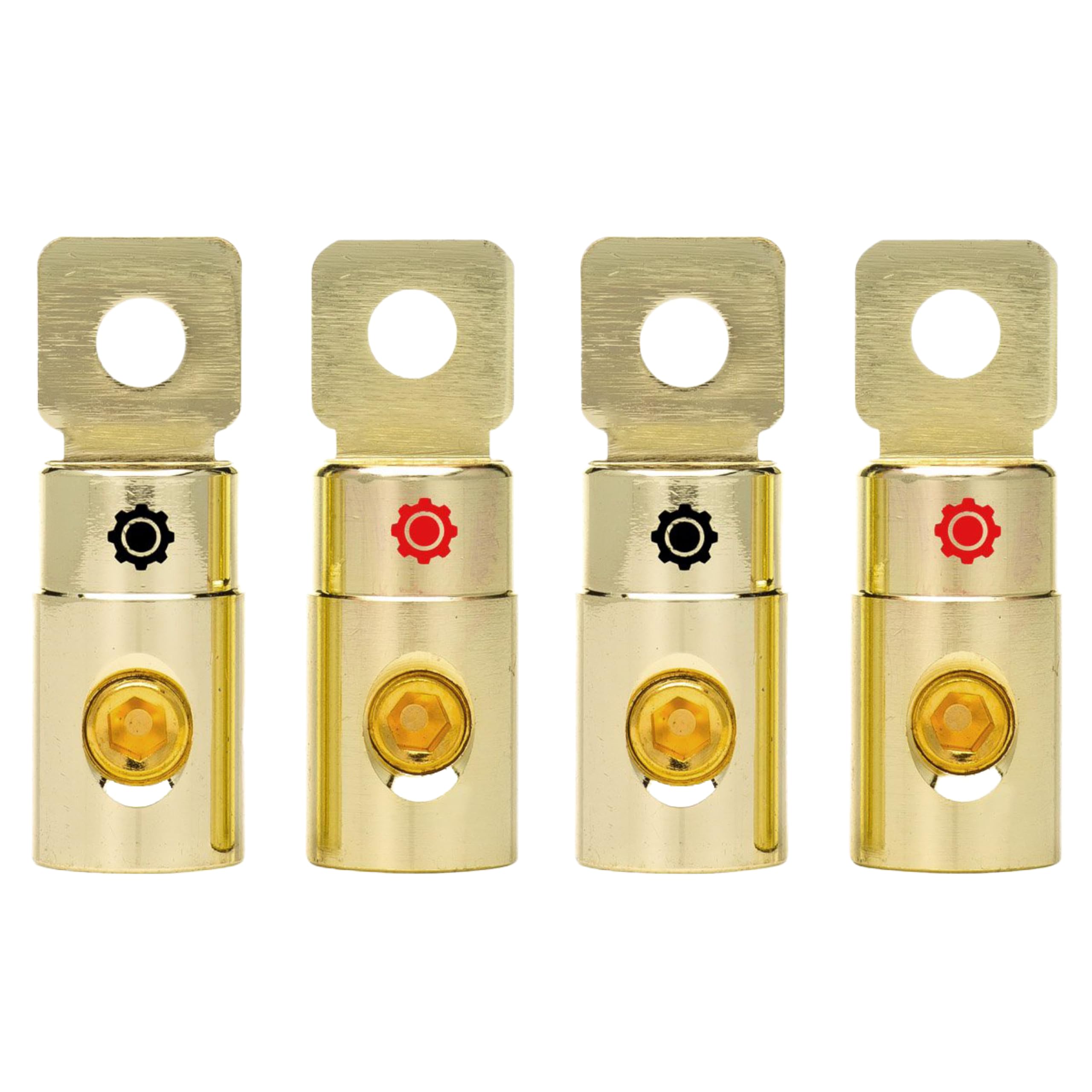 Snapklik.com : InstallGear 1/0 AWG Gauge Gold Ring Set Screw Battery ...