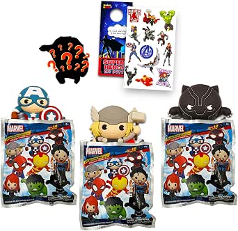 Amazon.com: Marvel Blind Bags Party Favors 3 Pack - Bundle with 3 ...