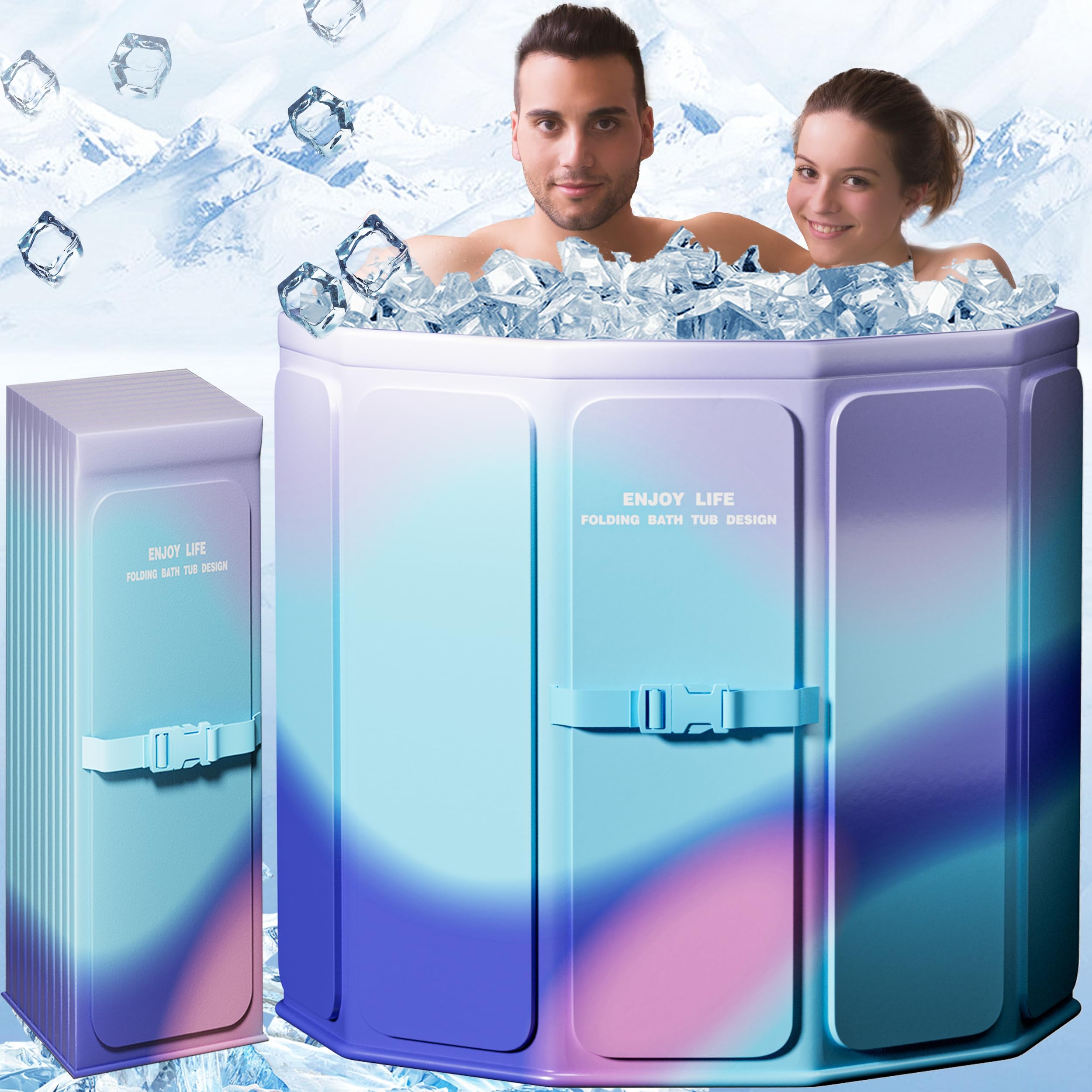 Amazon.com: Explore Fitness Large Portable Ice Baths *Dec 2023 Upgrade ...