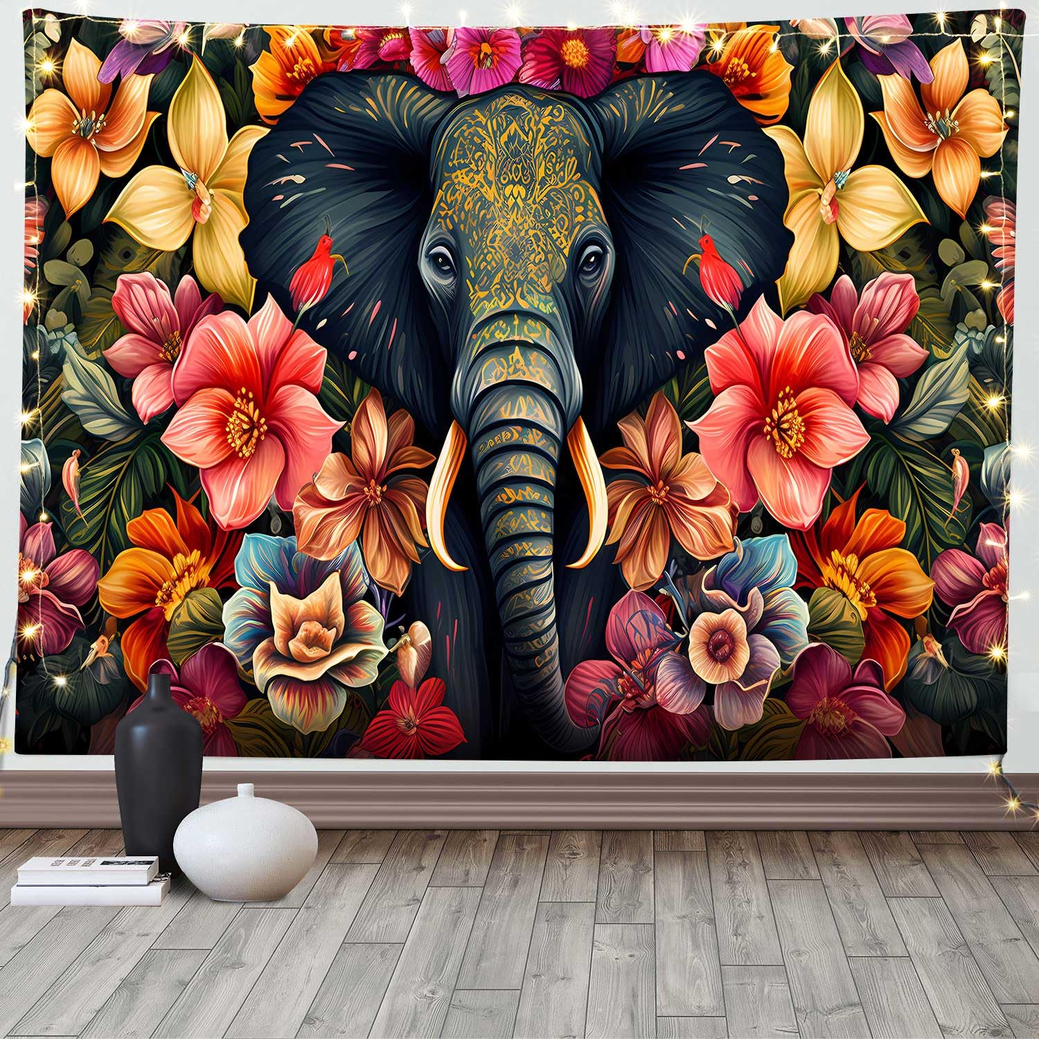 Bohemian Elephant Wallpaper