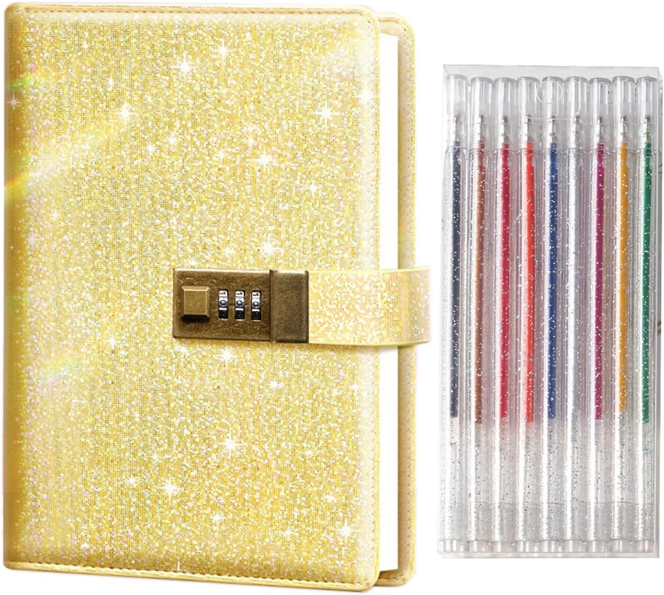 Amazon.com: Beadsky Diary with Lock for Girls and Women, Refillable ...