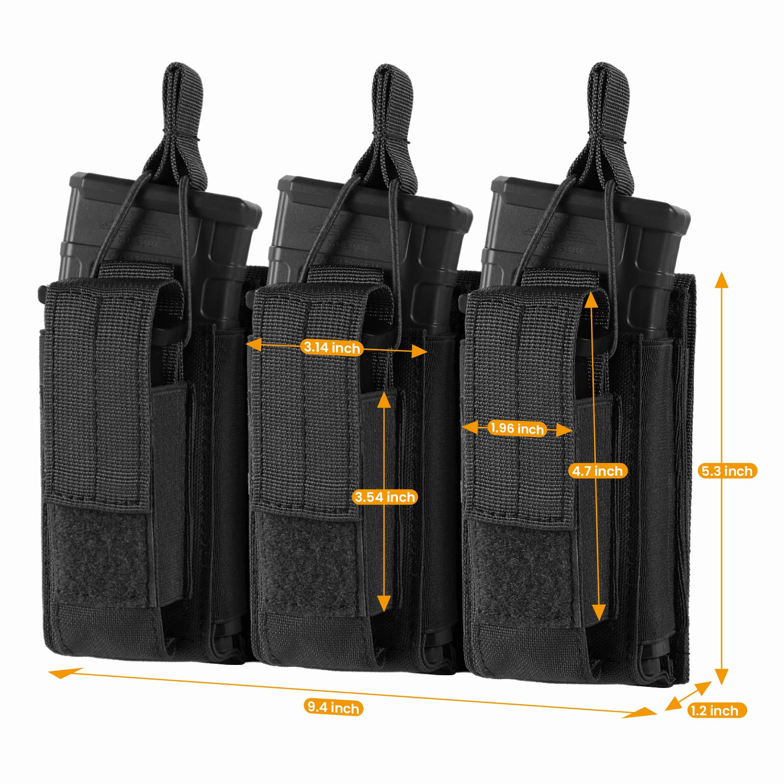 Snapklik.com : Molle Mag Pouch, Open Top Single/Double/Triple Magazine ...