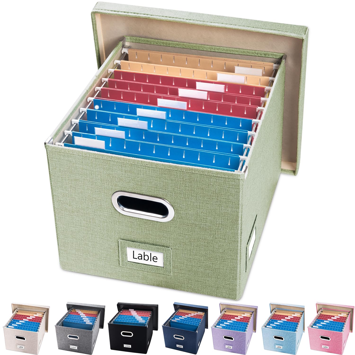 Amazon.com: PRANDOM File Organizer Box - Set of 1 Collapsible ...