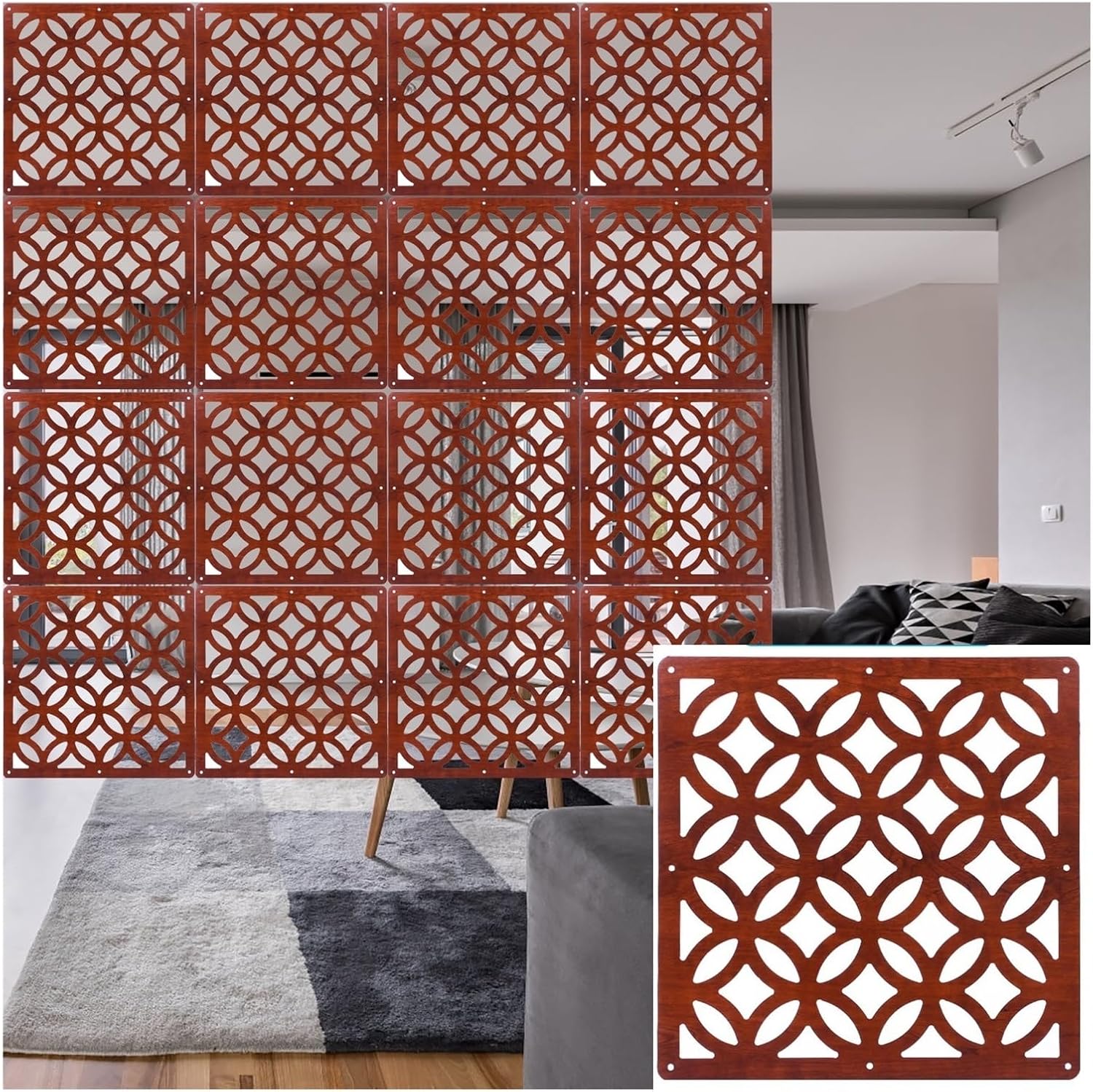 Amazon.com - Drop Ceiling Wall Partition Room Divider, Hanging DIY ...