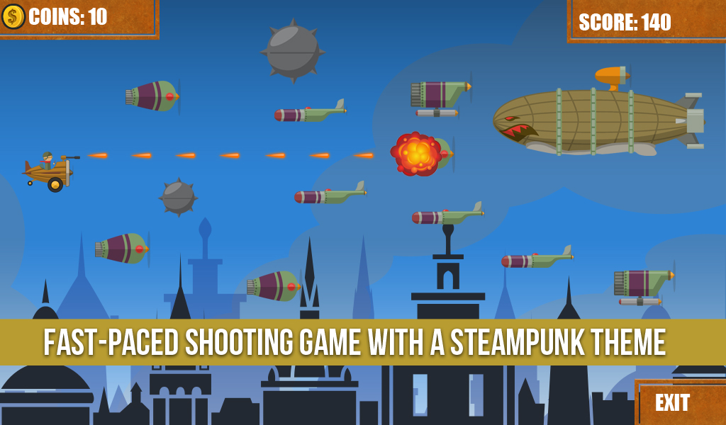 SteamPunk Fighters - A Fast Side Scrolling Shooting Game - App on ...