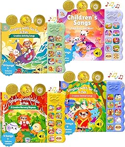 Amazon.com: GO GO Nursery Rhymes Mega Bundle: 4 Musical Sound Books for ...