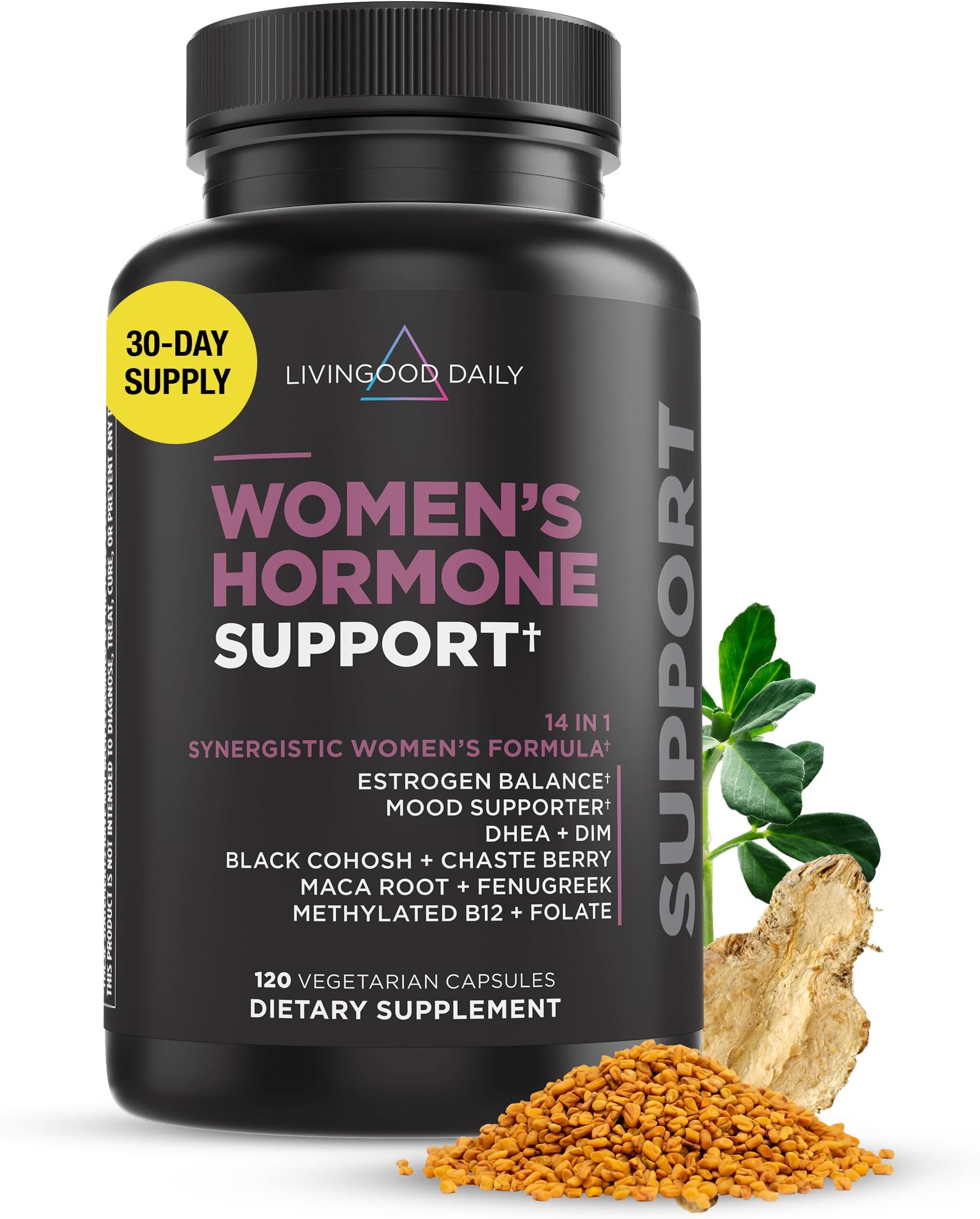 Amazon.com: Livingood Daily Women’s Hormone Support Supplement ...