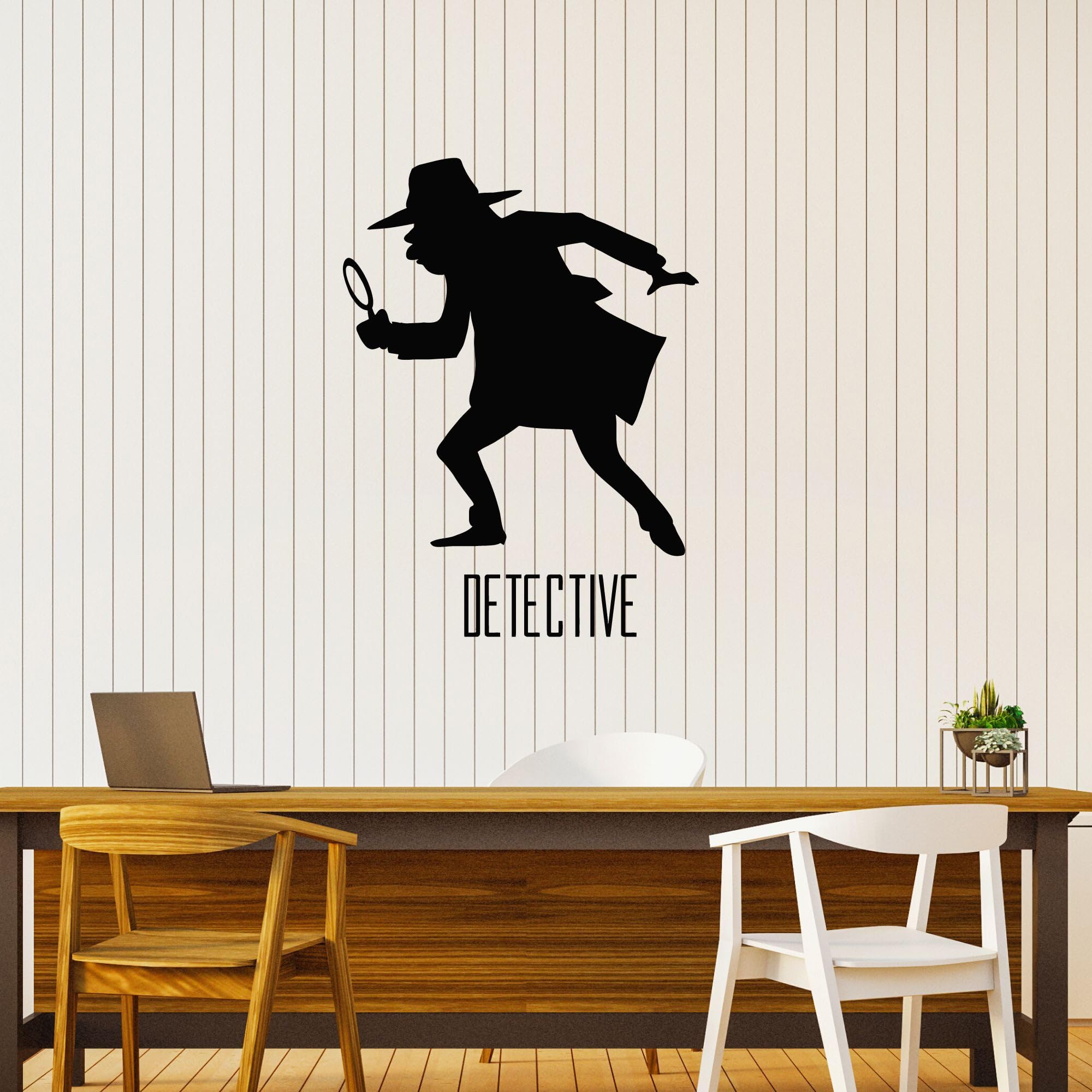 Amazon.com: Vinyl Wall Decal Spy Detector Detective Silhouette ...