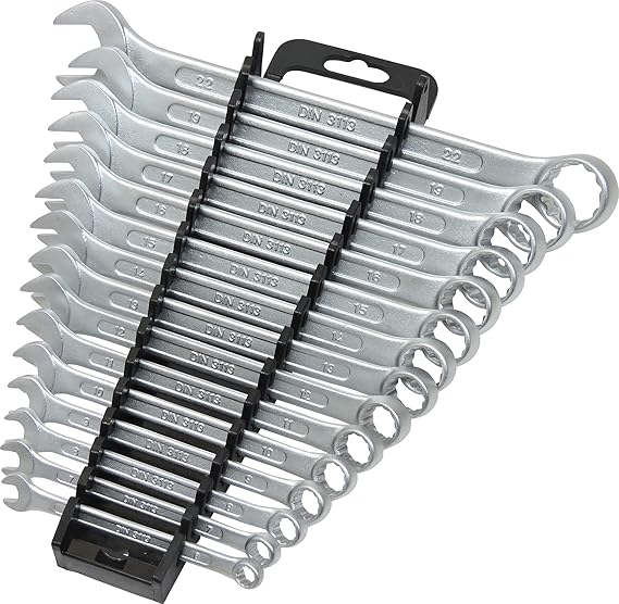 FAMEX 10355-15 Ring Maulschlüssel Set - Gabelringschlüssel Ringmaulschlüssel Schraubenschlüssel ...