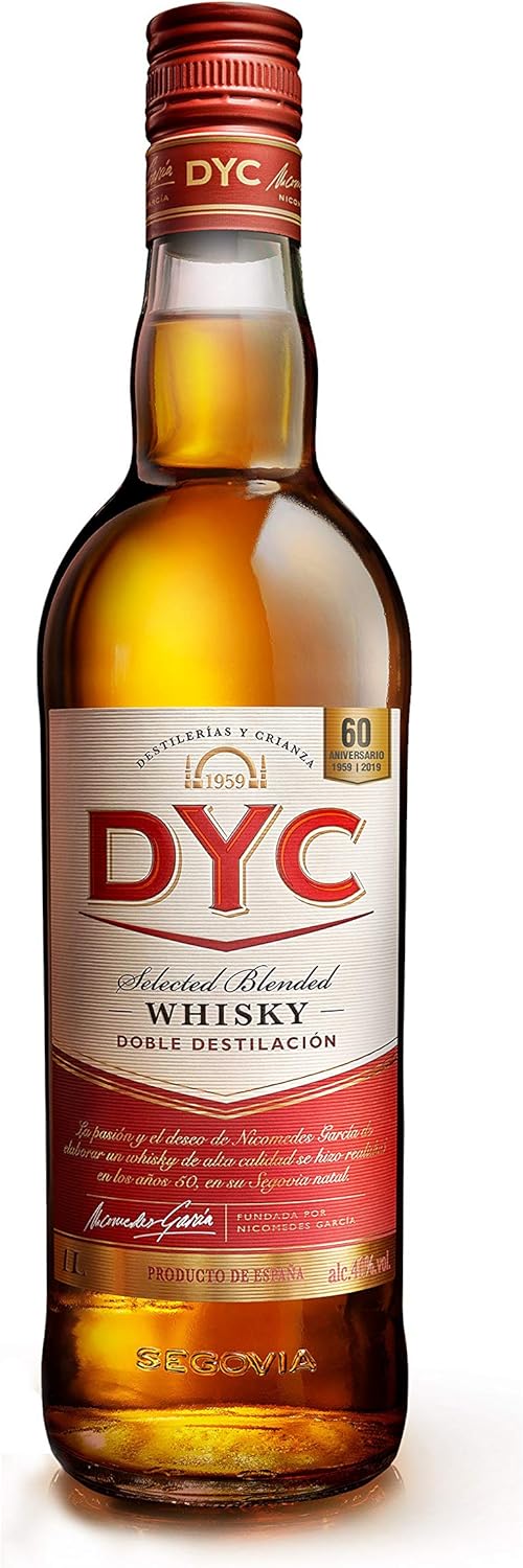 DYC Whisky Nacional, 40% - 1 L : Amazon.es: Alimentación y bebidas