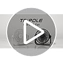 TriPole USB Desk Fan, 3 Speeds Adjustable Strong Wind Table Fan, 360 ...