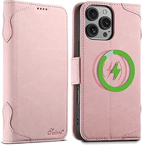 SINIANL for iPhone 16 Pro Wallet Case Compatible with MagSafe Wireless Charging, Magnetic ...