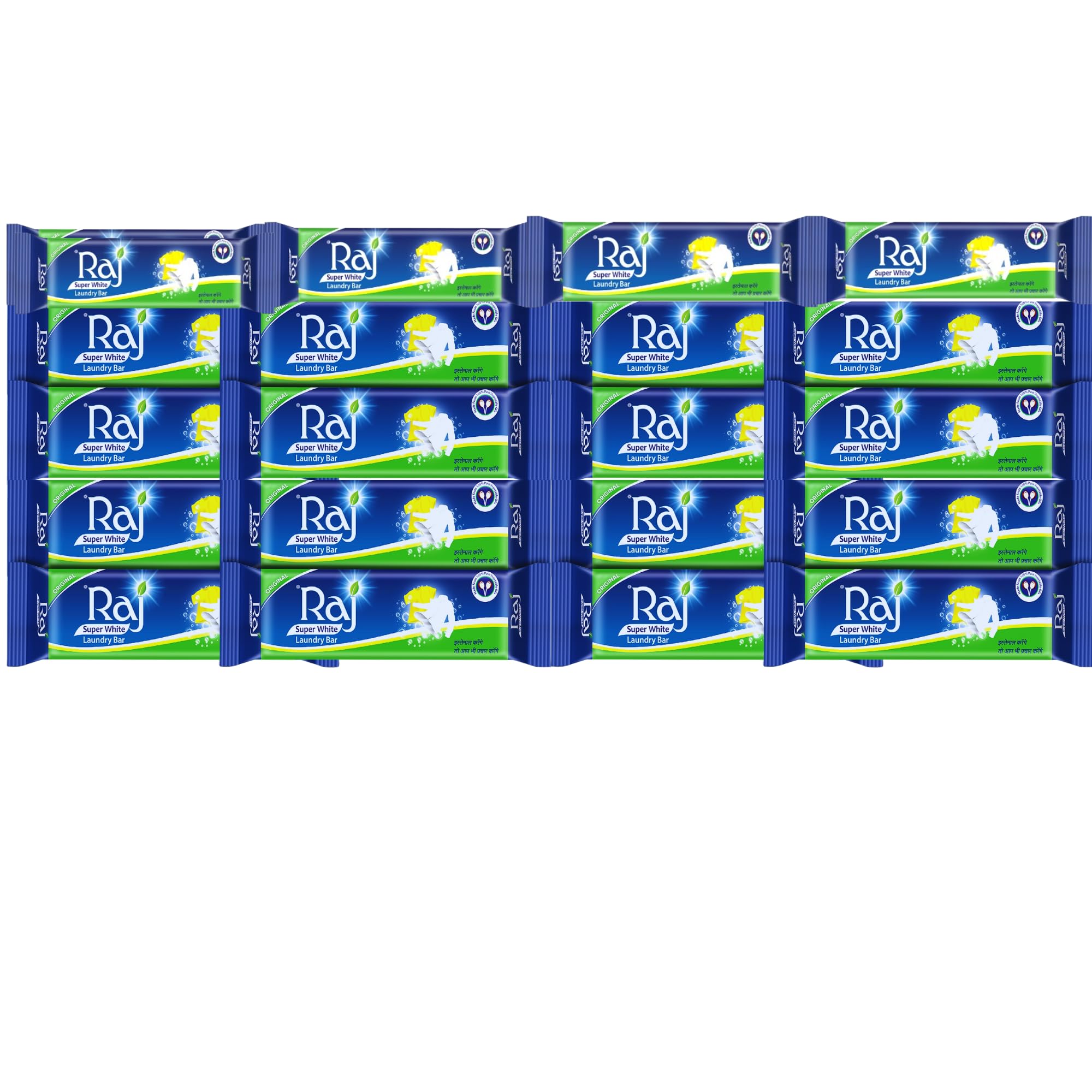 Raj Super White Laundry Soap For Clothes | Removes Tough Stains |, 70g ...