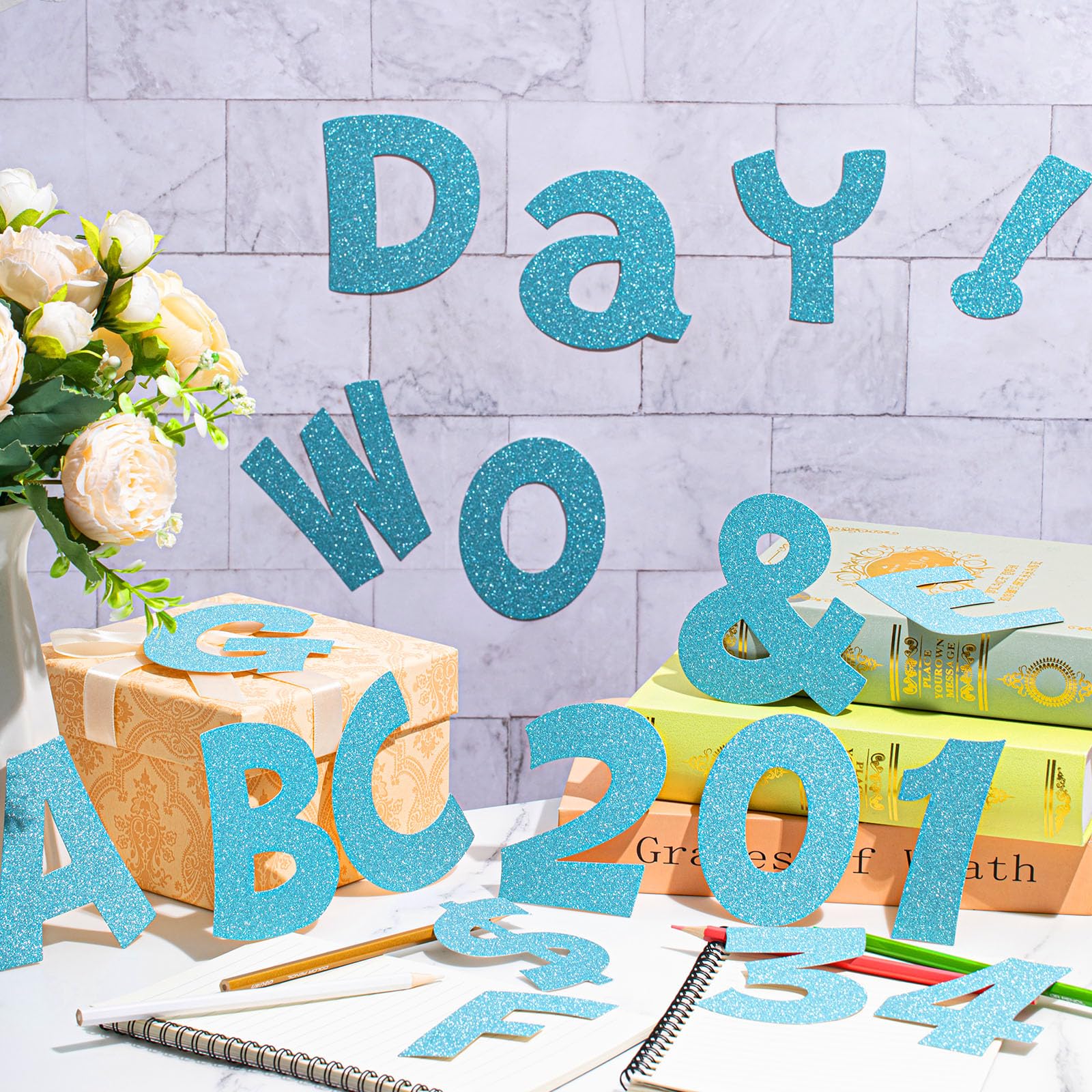 Snapklik.com : Colarr 216 Pcs Glitter Bulletin Board Letters For ...