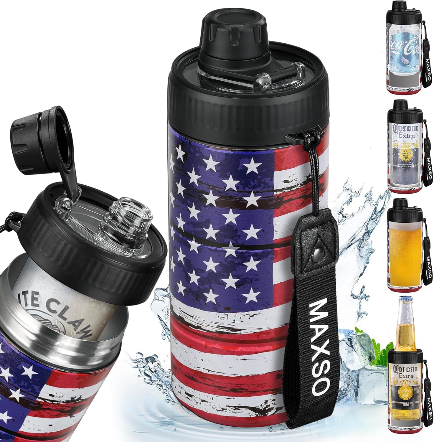 Amazon.com: MAXSO Sealed Can Cooler Fizz Lid Can Cover for 12 oz ...