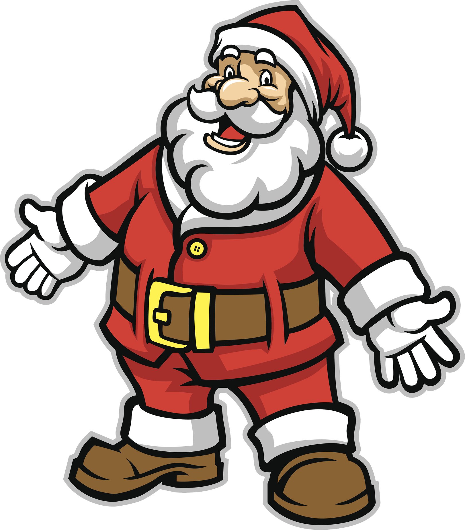 Happy Santa Claus Cartoon