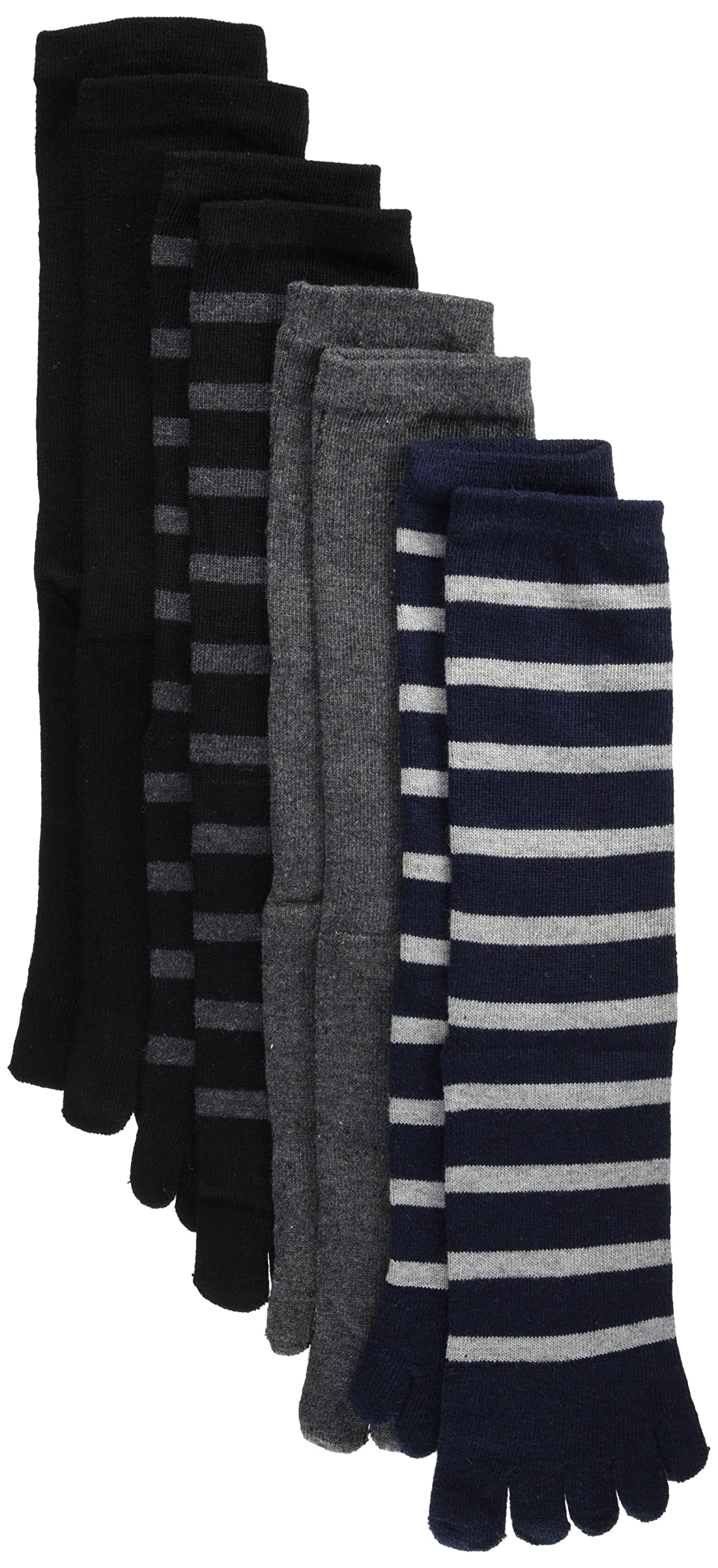 Amazon | [エットウモノガタリ] 5本指ソックス 5TOES SOCKS for MEN メンズ 2柄込L | スポーツソックス 通販