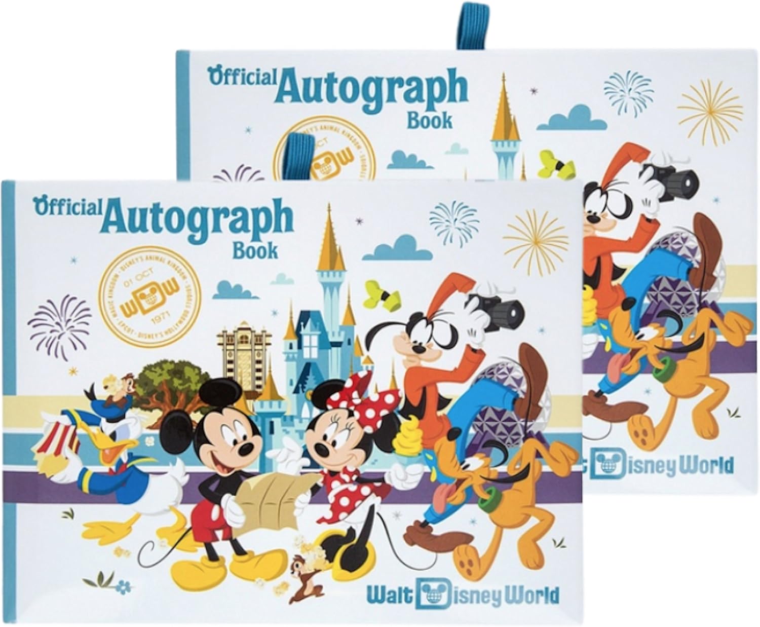 Cuatro de Walt Disney World parques oficial libro de autógrafos, Blanco ...
