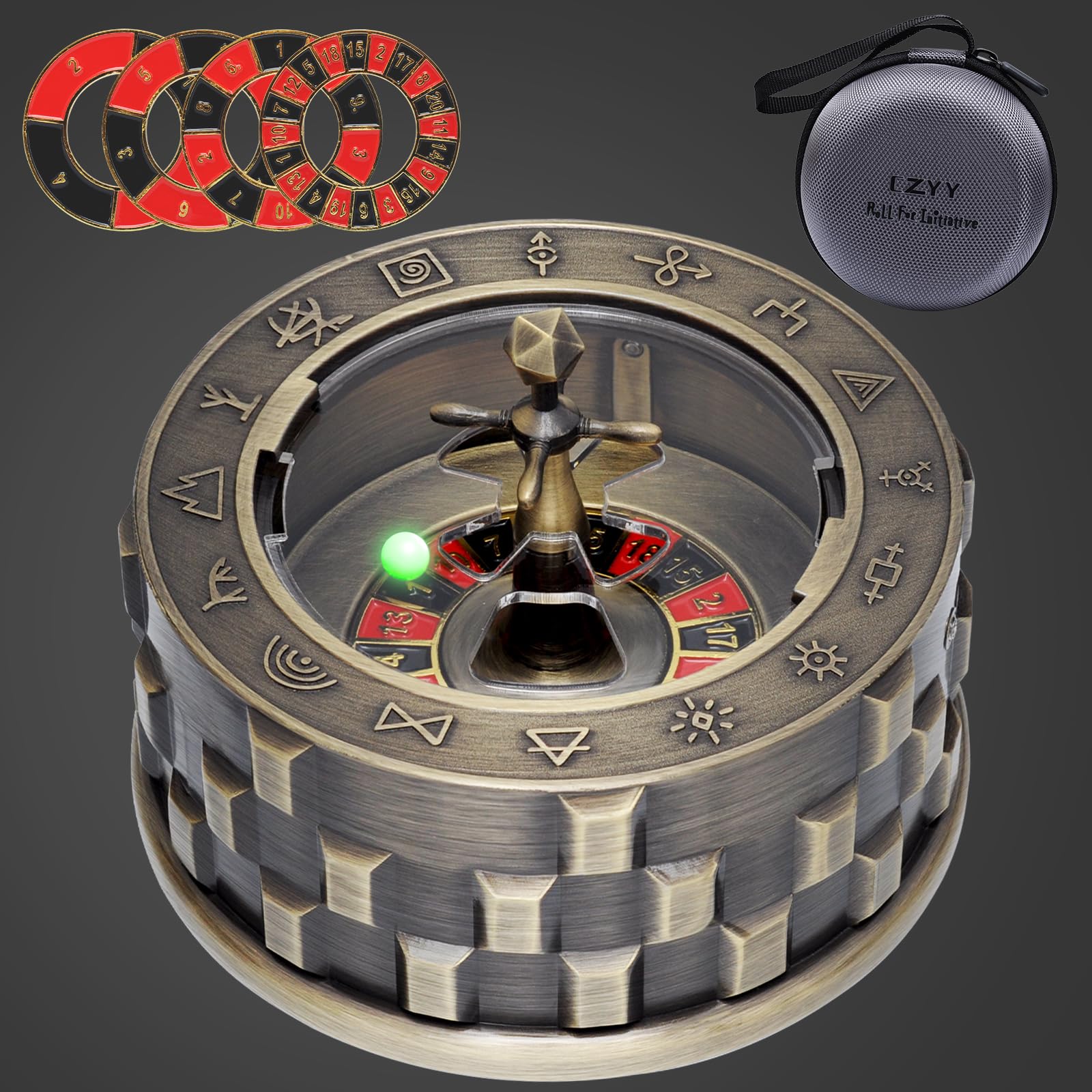 Amazon.com: CZYY Roulette Dice - 7-in-1 Metal Spinner Dice Set, Unique ...