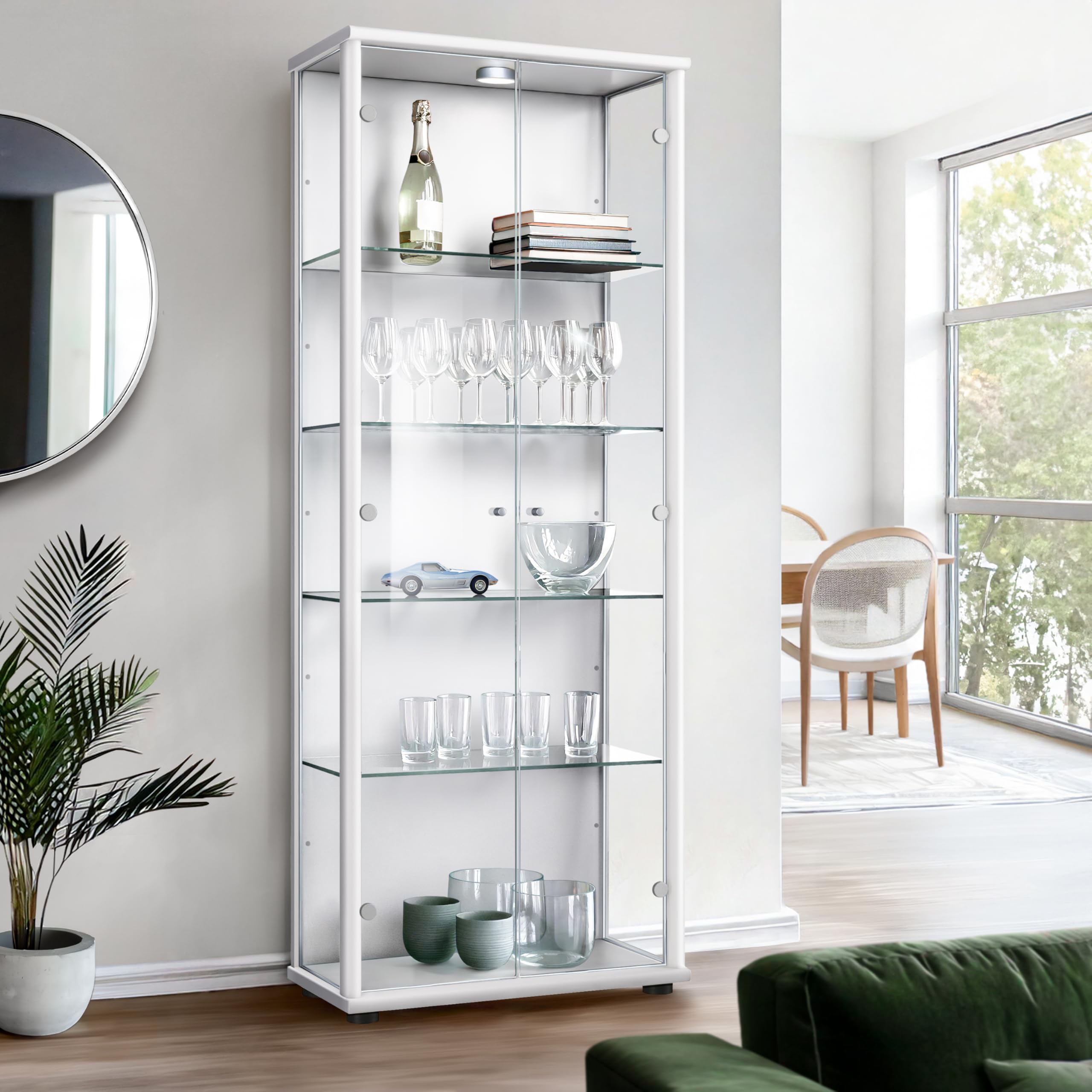 Modern Display Cabinet Modern Backlit Display Cabinet With Elegant
