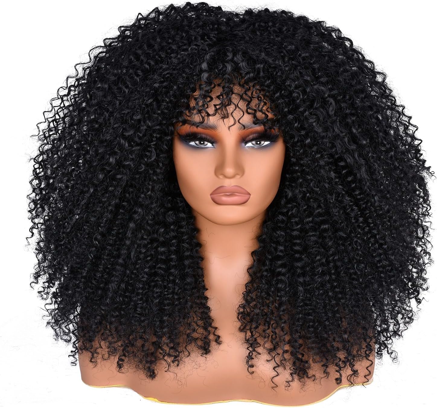 Lizzy Curly Afro Wigs for Black Women 18 Inches Afro Bomb Curly Wig ...