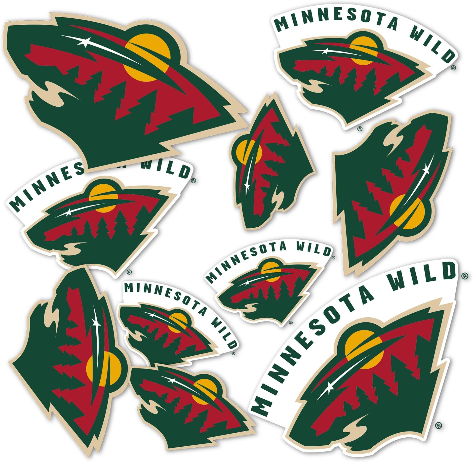 Amazon.com: 20 Pcs Stickers Packs Vi Decal Minnesotas Colorful Vinyl ...