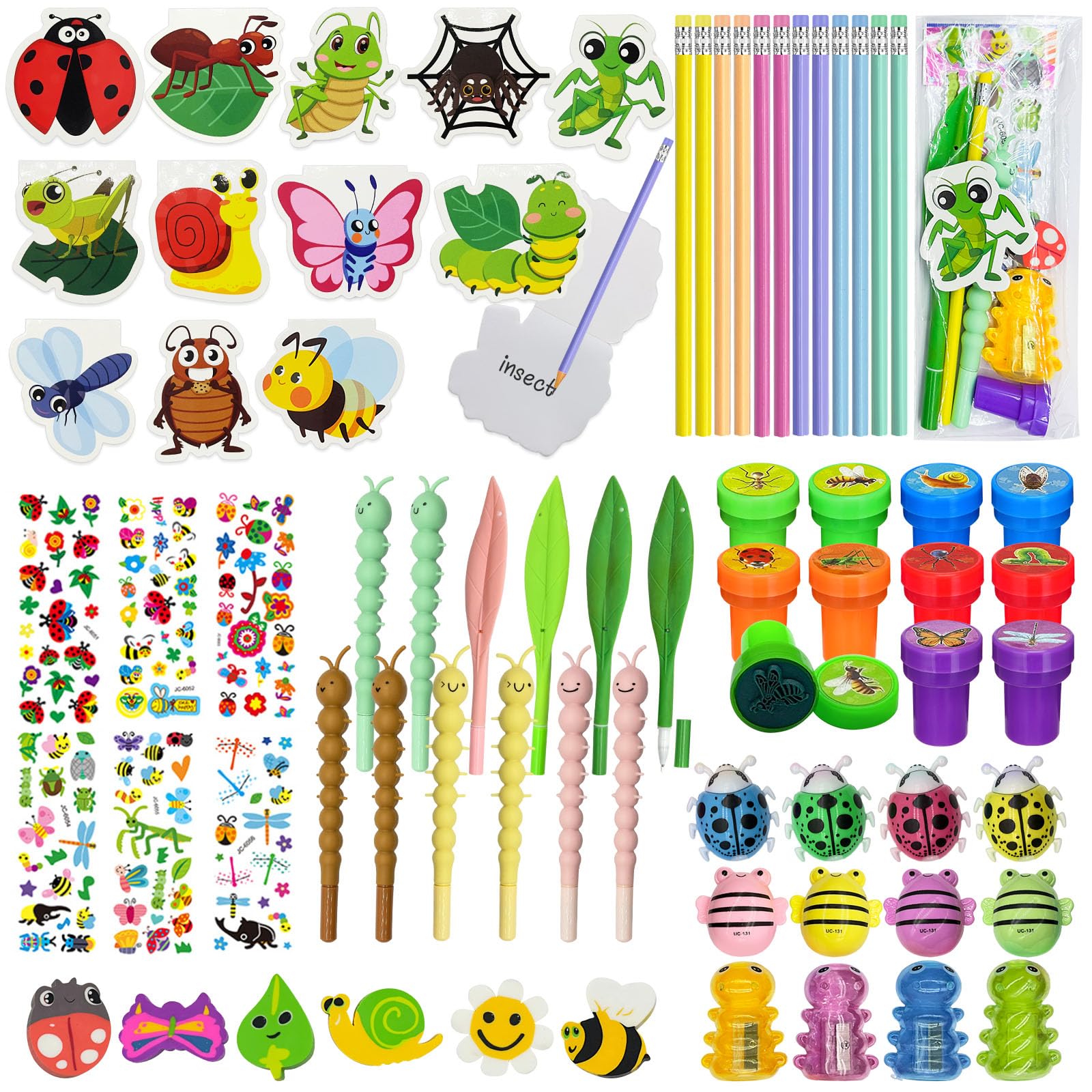 Amazon.com: 96 Pcs Insect Party Favors，Bug Bee Party Goodie Bags ...
