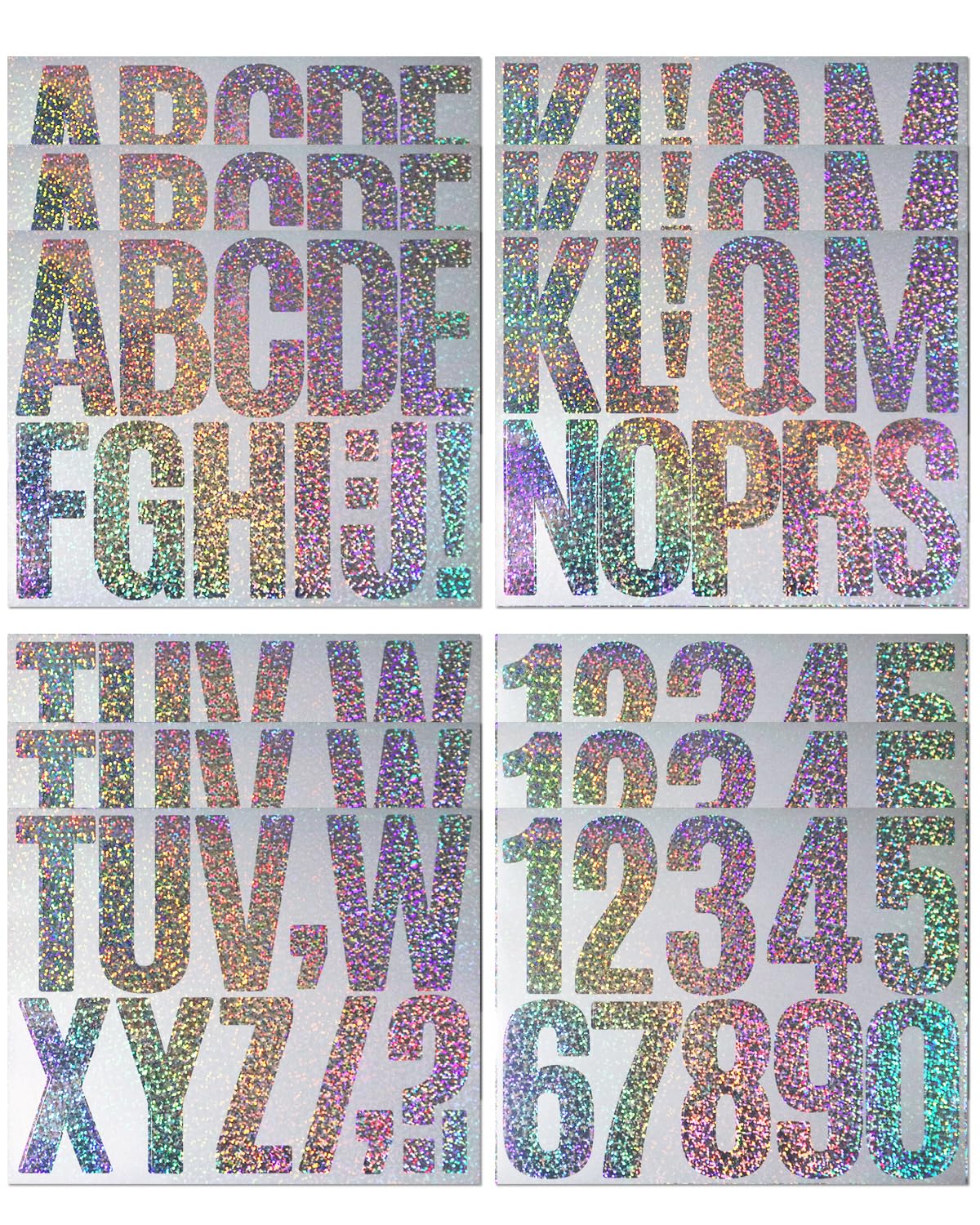 Amazon.com: 3 Inch Letter Stickers, 138 Pieces Self Adhesive Alphabet ...