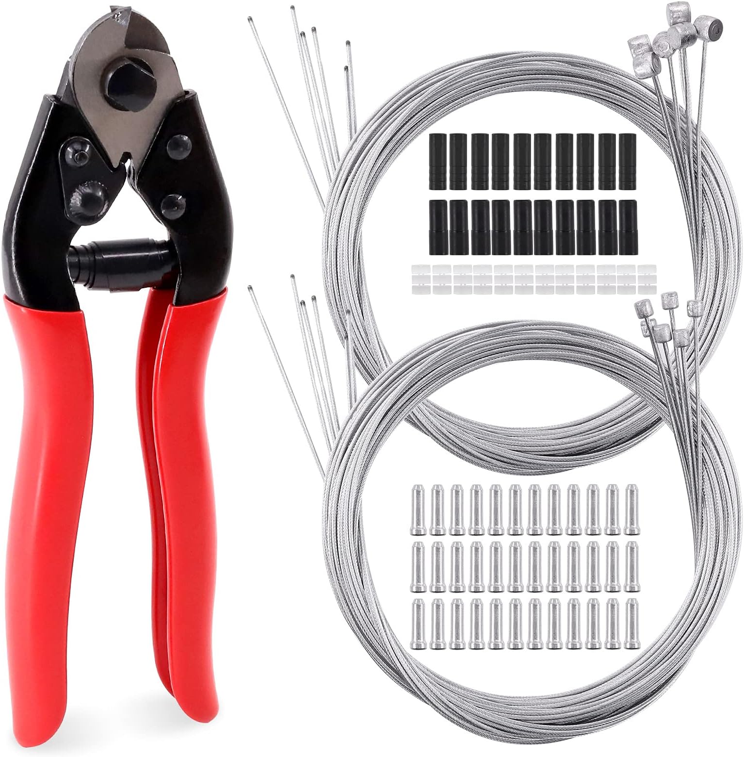 Amazon.com : mankk 73PCS Universal Bike Brake Cable Kit and Housing ...